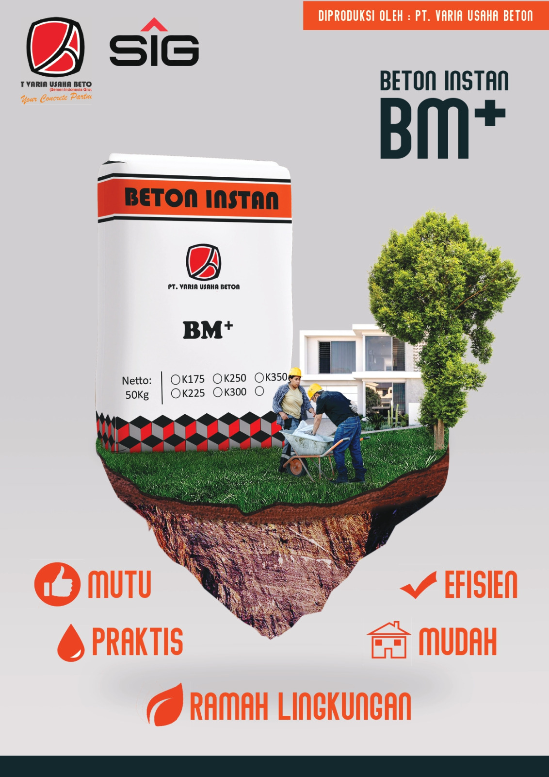 Beton Instan BM+ - PT Varia Usaha Beton
